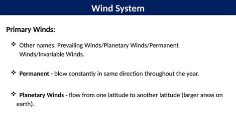 3 Wind System Lecture 3 Pptx For Upsc R Ppt
