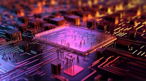 Premium Ai Image Circuit Board Background Technology Concept 3d