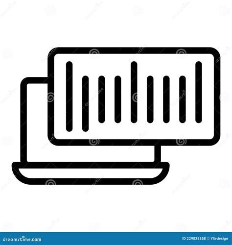 Computer Barcode Icon Outline Vector Code Scanner Stock Vector Illustration Of Optical