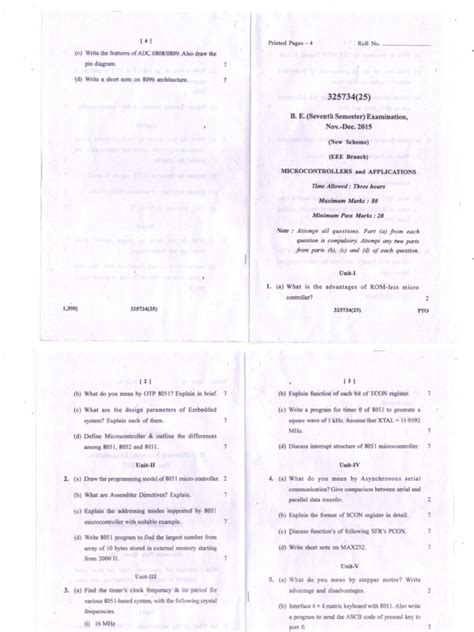 microcontroller and application pdf