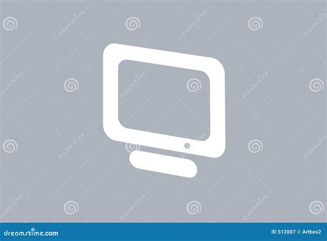 Computer Monitor Tft Stock Illustration Illustration Of Internet 512007