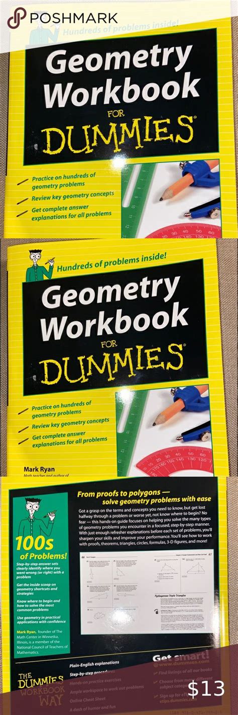 Geometry Workbook For Dummies By Mark Ryan