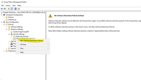 Disable Powershell Any Exes Using Software Restriction Policy Gpo