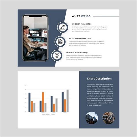 Biru Powerpoint Presentation Template Oleh Pixiodesign Di Poweredtemplate Templat Powerpoint