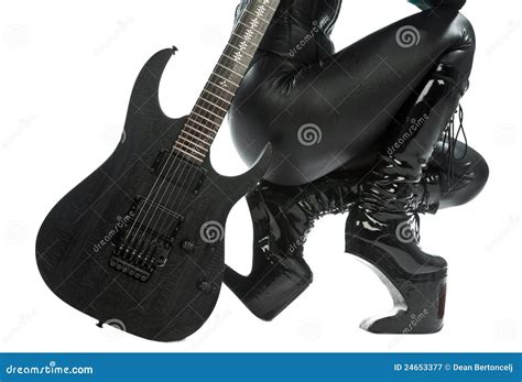 Electric Guitar Stock Image Image Of Sensual Music 24653377