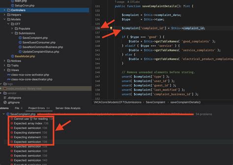 How To Highlight Files In Tree With Errors Missing Methods Classes