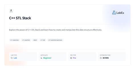 Mastering C Stl Stack Labex