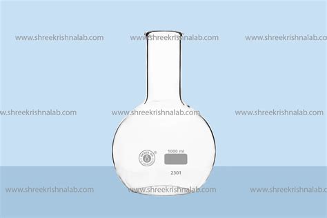 Skses Sil Cylindrical 2301 Flask Flat Bottom Narrow Mouth For