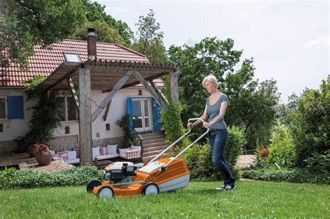 Stihl Rm Petrol Lawn Mower Linstead Farm Garden Machinery Suffolk Uk