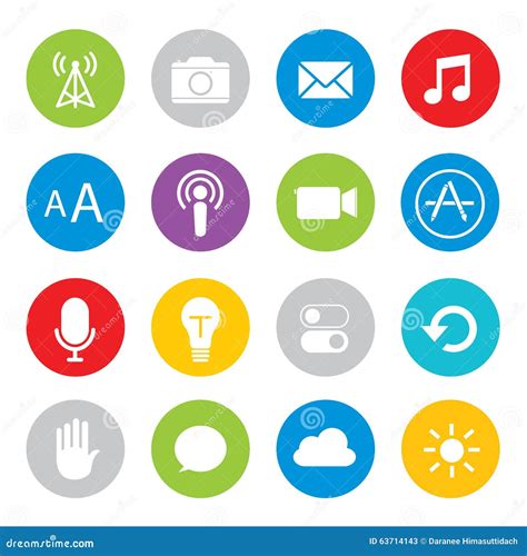 Touchscreen Smart Phone Mobile Application Button Icon Vector