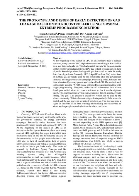 Pdf The Prototype And Design Of Early Detection Of Gas Leakage Based On Microcontroller Using
