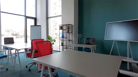Interior Of Modern Conference Room Modern College Study Room Clean Office Lecture Room Stock