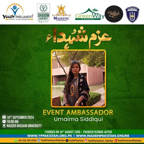 Umaima Siddiqui On Linkedin Eventambassador Azmeshuhada
