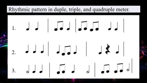 Cot Music 6 Quarter 1 Rhythmic Pattern Ppt Music Entertainment