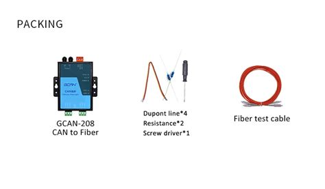 gcan 208 optical fiber converter module gateway to can converter can
