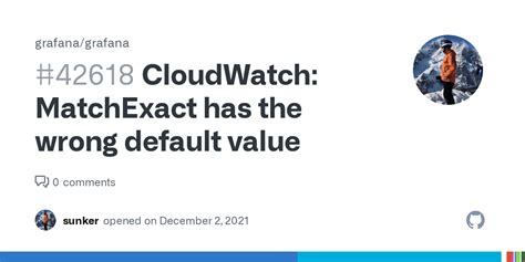 cloudwatch matchexact has the wrong default value · issue 42618