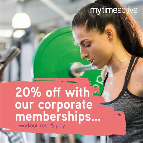 Mytime Active On Linkedin Our Great Value Corporate Membership Offer A 20 Discount On The