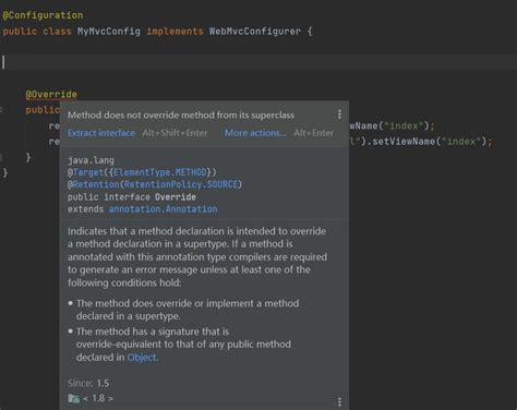 Idea中override出现method Does Not Override Method From Its Superclass错误 Csdn博客