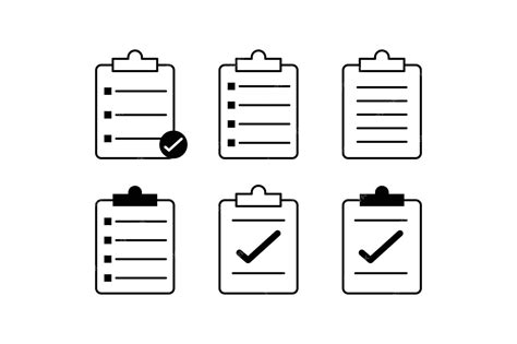 Premium Vector Comprehensive Paper Checklist Set Of Vector Icons