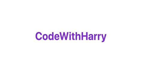 Codewithharry Promo Code 200 Off Sitewide In Sep 2025
