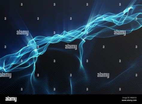 Landscape Background Cyberspace Landscape Grid 3d Technology Abstract Landscape On Black