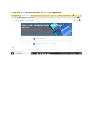 Steps To Join Though Google Classroom DOCX Education Industry Industries