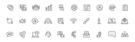 Customer Service Icon Set Containing Customer Satisfied Assistance Experience Feedback