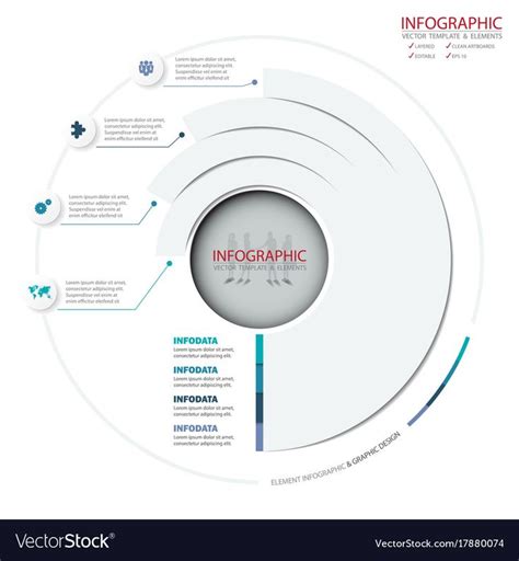 Info Graphic With Circles And Arrows