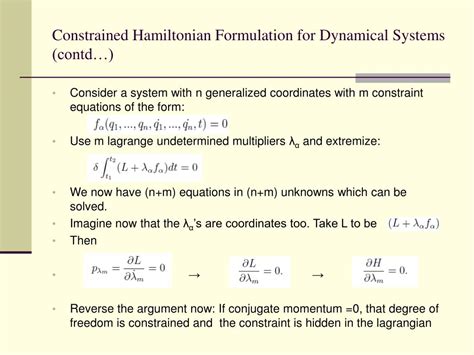 Ppt Hamiltonian Formulation Of General Relativity Powerpoint Presentation Id1213620