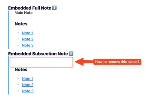 How To Remove The Space Above An Embedded Subsection Note Robsidianmd