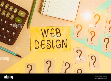 Writing Note Showing Web Design Business Concept For Website Development Designing And Process