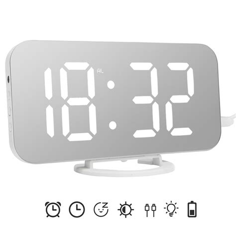 Ipad Phone Charging Usb Alarm Clock Digital Clock Grandado
