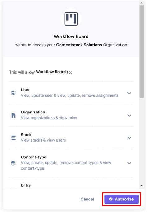 Workflow Board App Installation Guide Contentstack