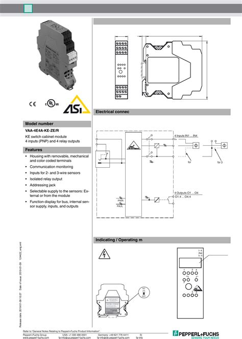 Vaa 4e4a Ke Ze R By Pepperl Fuchs Inc Datasheet Digikey
