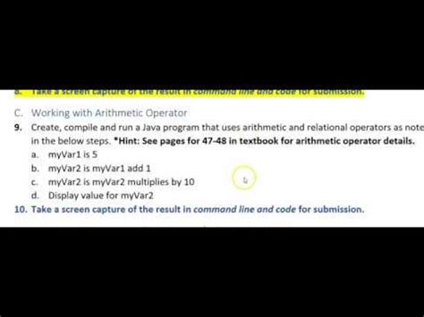 CIS18A Lab 2 Part C Arithmetic Compound Assignment Operator YouTube