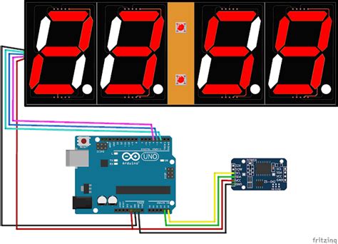 Jam 7 Segment 15 Inch Arduino Ds3231 Dicky Bmz