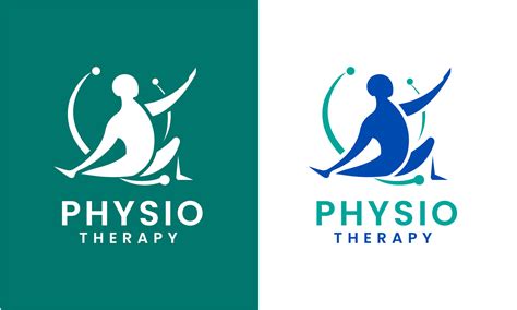 Ai Generated Physiotherapy Vector Icon Sign Symbol Logo Design Template