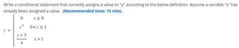 Answered Write A Conditional Statement That… Bartleby