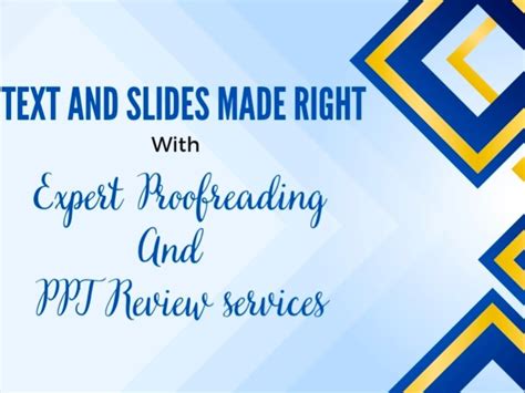Expert Proofreading And Ppt Review Services Upwork