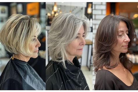 24 Age Defying Haircuts For Women Over 50 With Thick Hair Lookosm