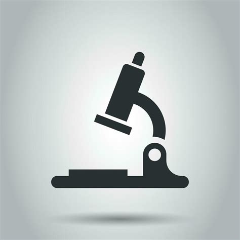 Microscope Lab Icon Vector Illustration Business Concept Microscope