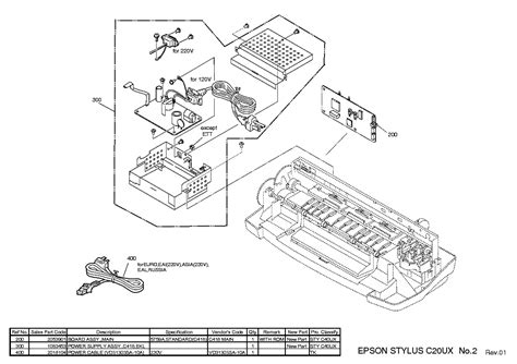 Epson Stylus C Ux Expl Wiev Service Manual Download Schematics Eeprom Repair Info For