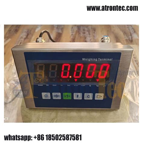 D LED Display Stainless Steel Weighing Scale Indicator For Floor Scale From China