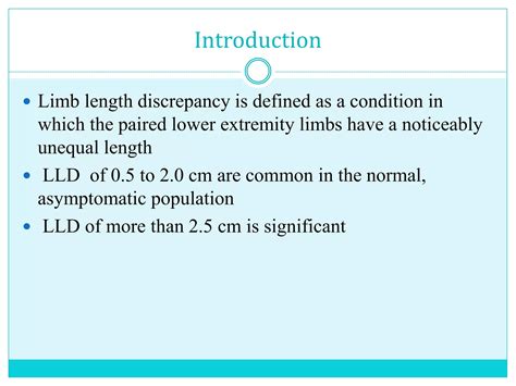 Limb Length Discrepancy Pptx