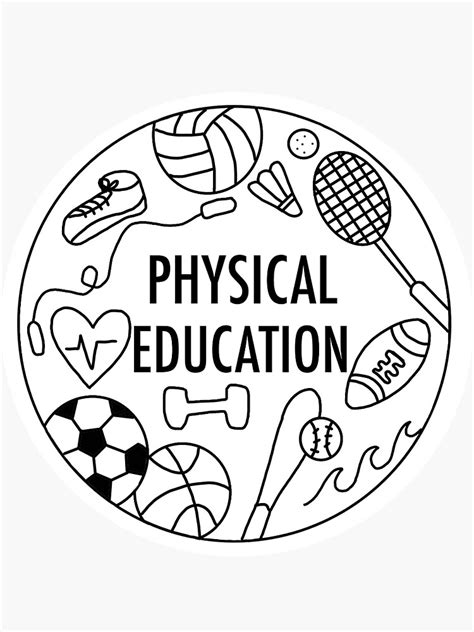 Physical Education Coloring Pages 2025