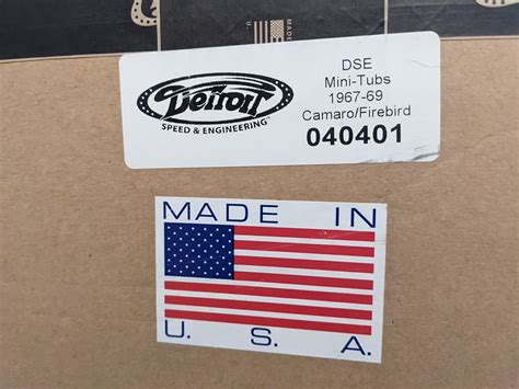 67 69 Camaro Dse Mini Tub Kit With Closeout Panels