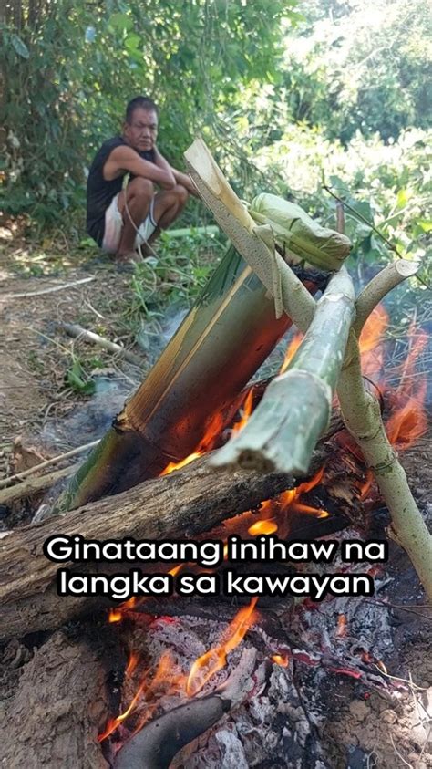 Ginataang Inihaw Na Langka Sa Kawayan Ginataang Inihaw Na Langka Sa Kawayan Kudkoran Ng Niyog