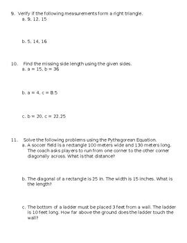 Pythagorean Theorem Review By Ms Miller S Mind Bending Measures TPT