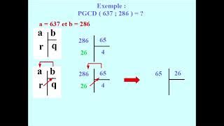 Calculer un PGCD Algorithme d EUCLIDE Mathéma Doovi