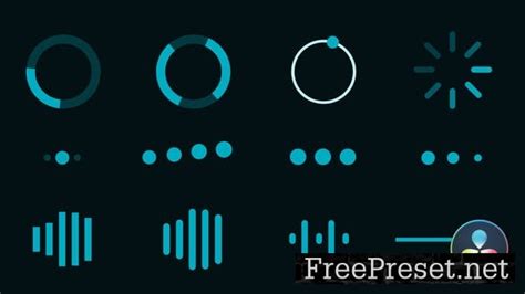 Spinners Loading Indicators Video Template 47560092